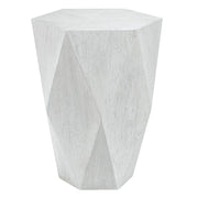 Accent Tables | Voker White Geometric End Table - Modest Hut