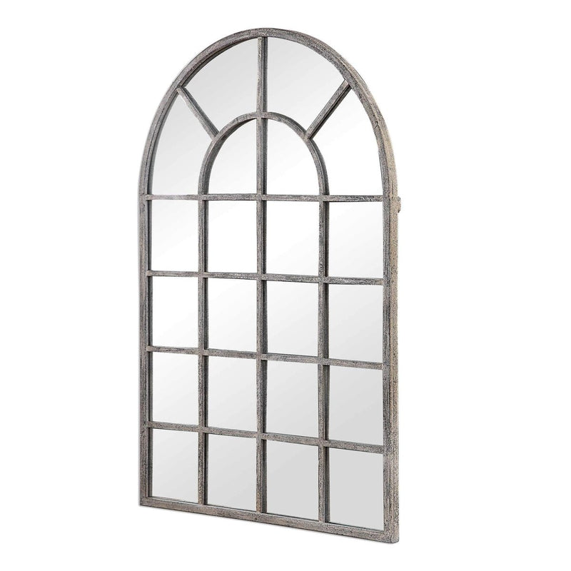 Antiqued Rustic Arched Mirror - Modest Hut