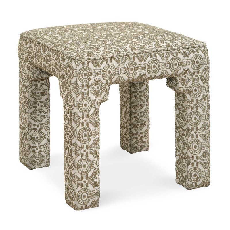 Satoria Upholstered Small Bench | Olive Green | Modest Hut