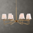 Lassen 8 Light Brass Chandelier - Modest Hut