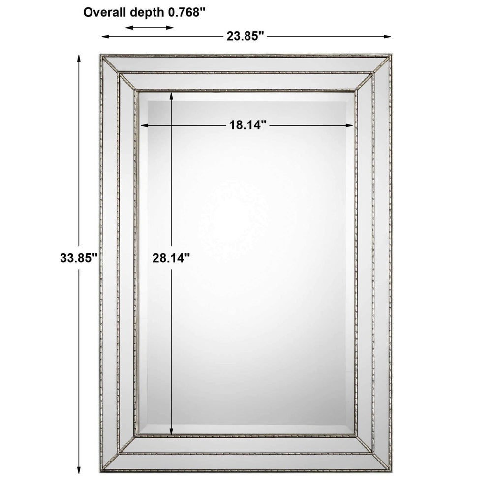 Mirrors | Savet Metallic Silver Mirror - Modest Hut | Modest Hut