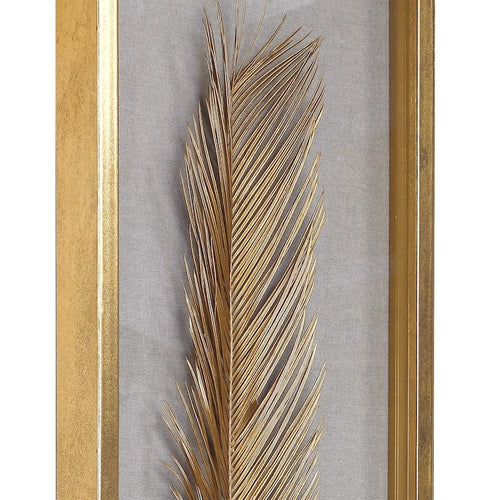 Wall Decor | Palma Gold Leaf Shadow Boxes, S/3 - Modest Hut